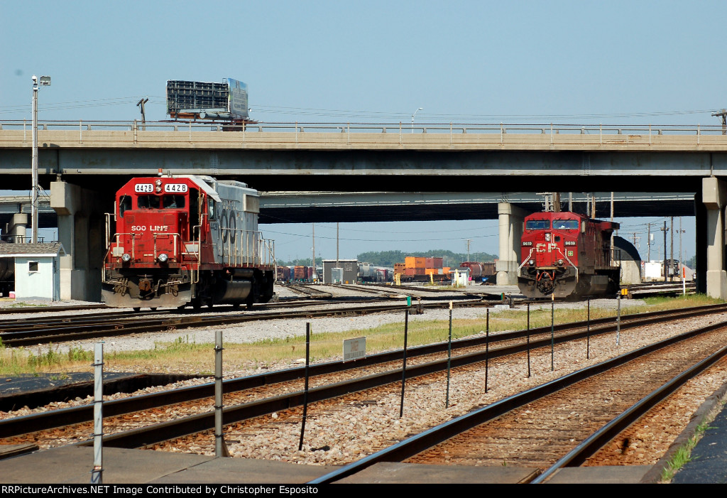 SOO GP38-2 4428 & CP AC44CW 9619
